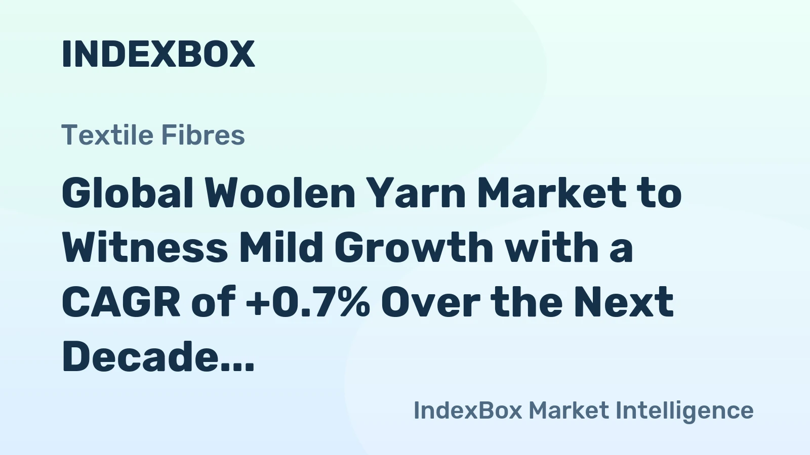 Global Woolen Yarn Market to Witness Mild Growth with a CAGR of +0.7% Over the Next Decade