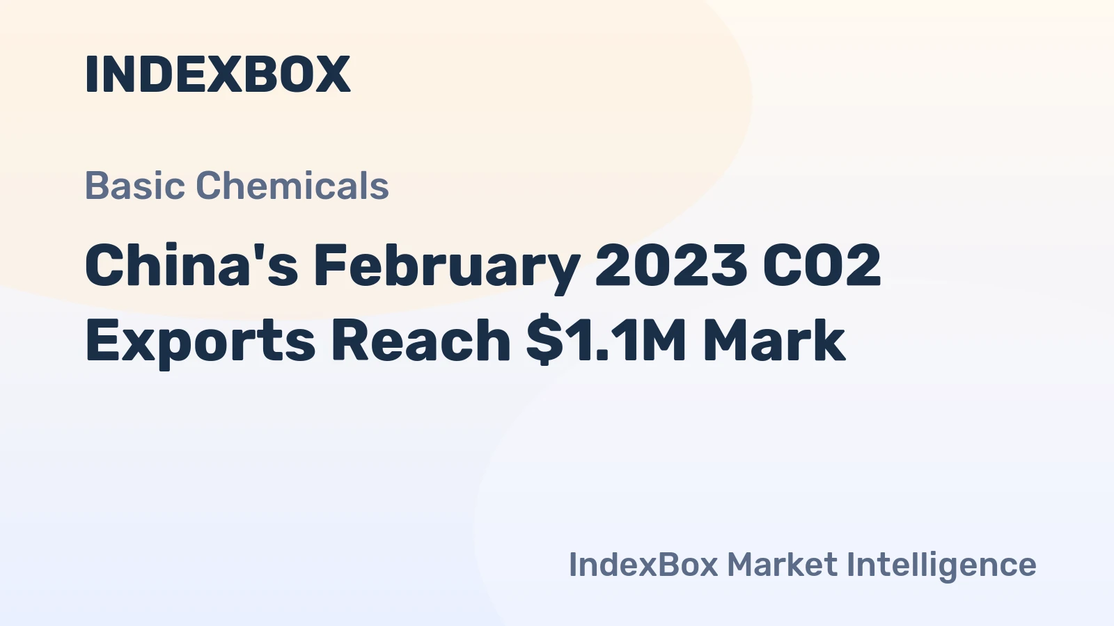 China's February 2023 CO2 Exports Reach $1.1M Mark