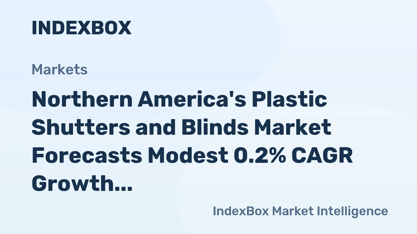 Northern America's Plastic Shutters and Blinds Market Forecasts Modest 0.2% CAGR Growth Through 2035