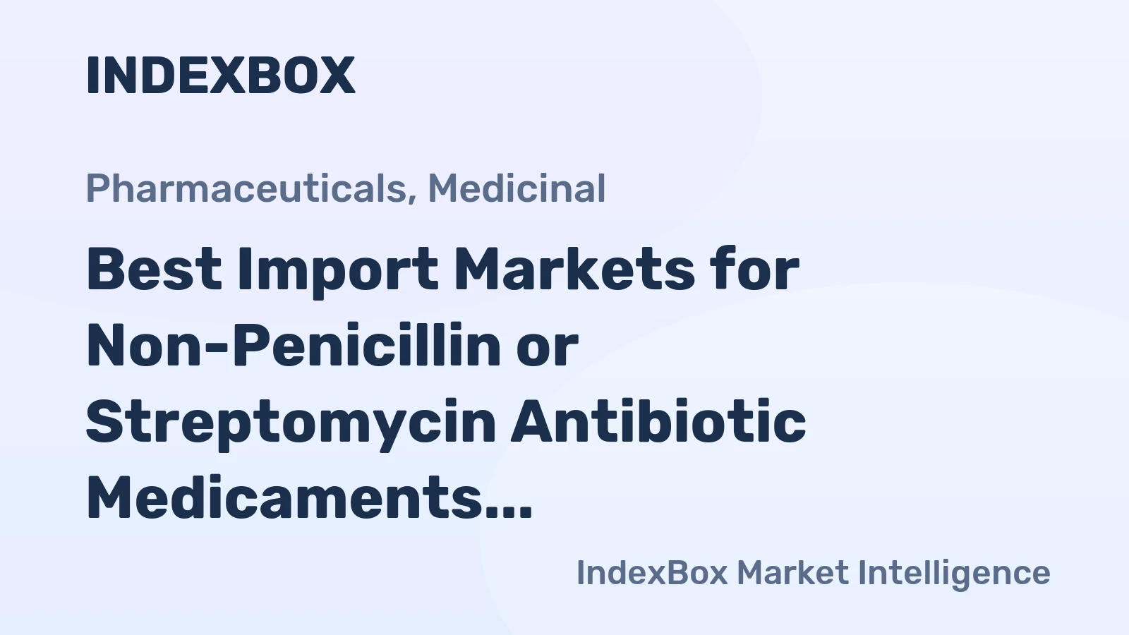 Best Import Markets for Non-Penicillin or Streptomycin Antibiotic Medicaments