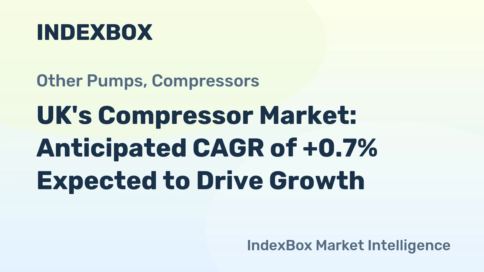 UK's Compressor Market: Anticipated CAGR of +0.7% Expected to Drive Growth