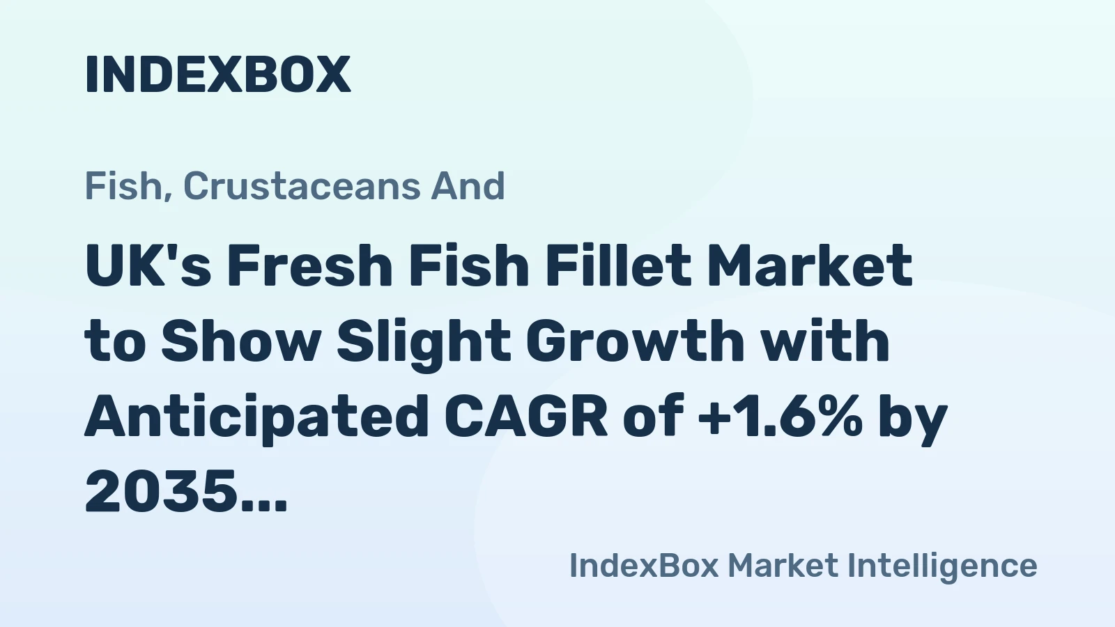 UK's Fresh Fish Fillet Market to Show Slight Growth with Anticipated CAGR of +1.6% by 2035