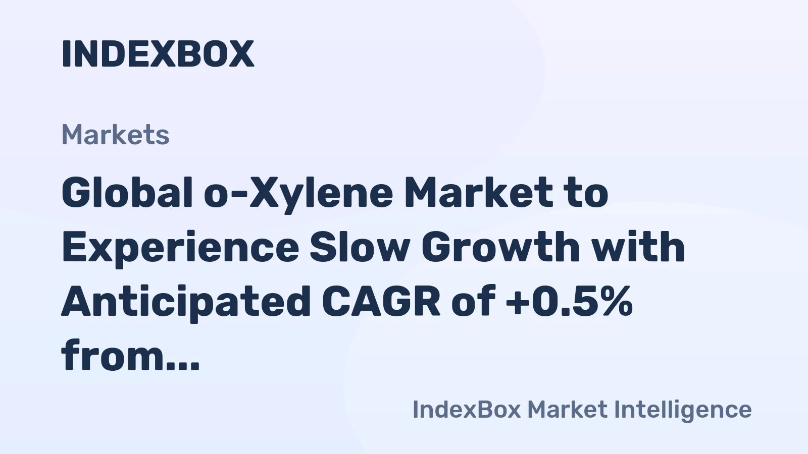 Global o-Xylene Market to Experience Slow Growth with Anticipated CAGR of +0.5% from 2024 to 2035