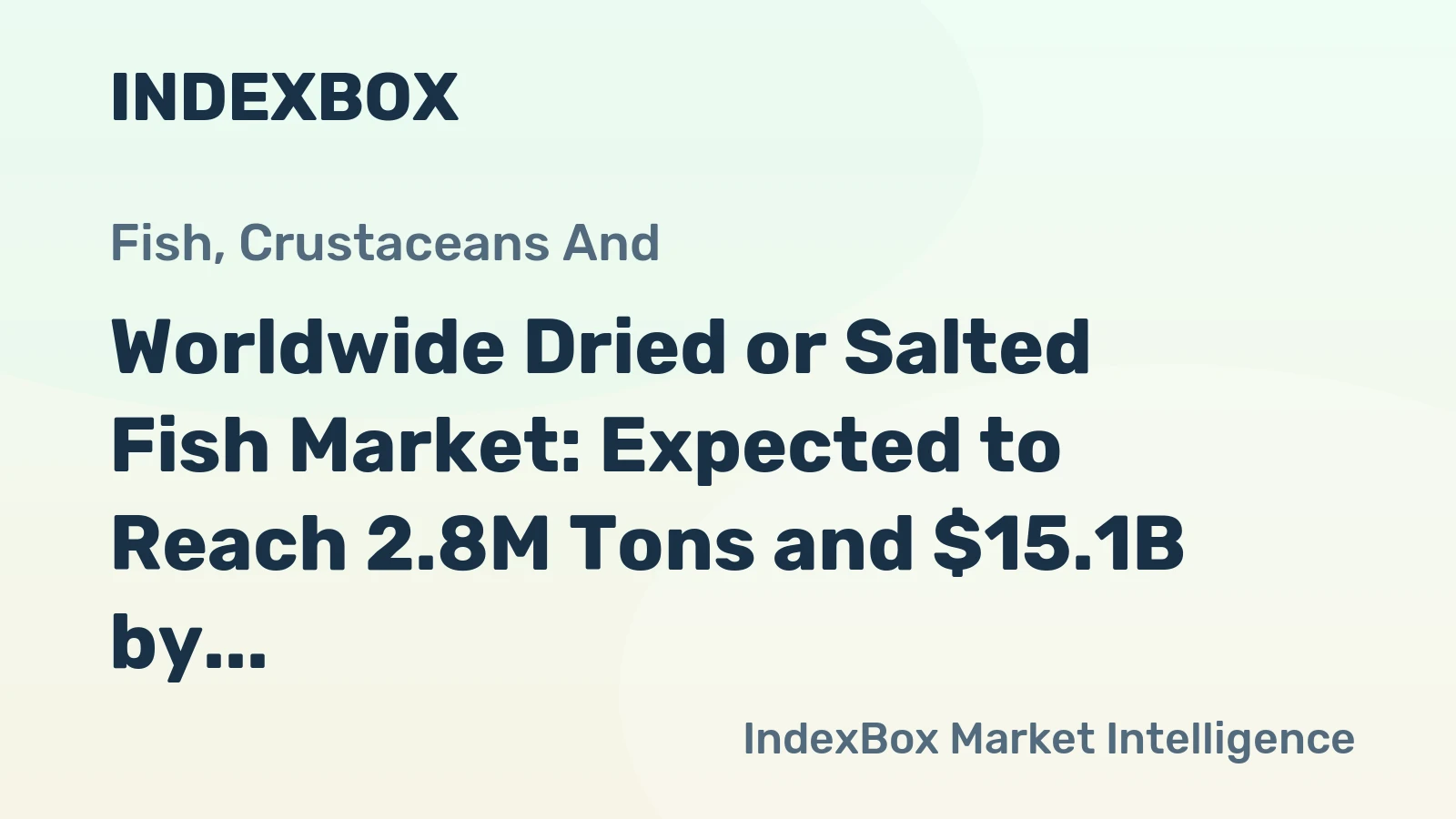 Worldwide Dried or Salted Fish Market: Expected to Reach 2.8M Tons and $15.1B by 2035