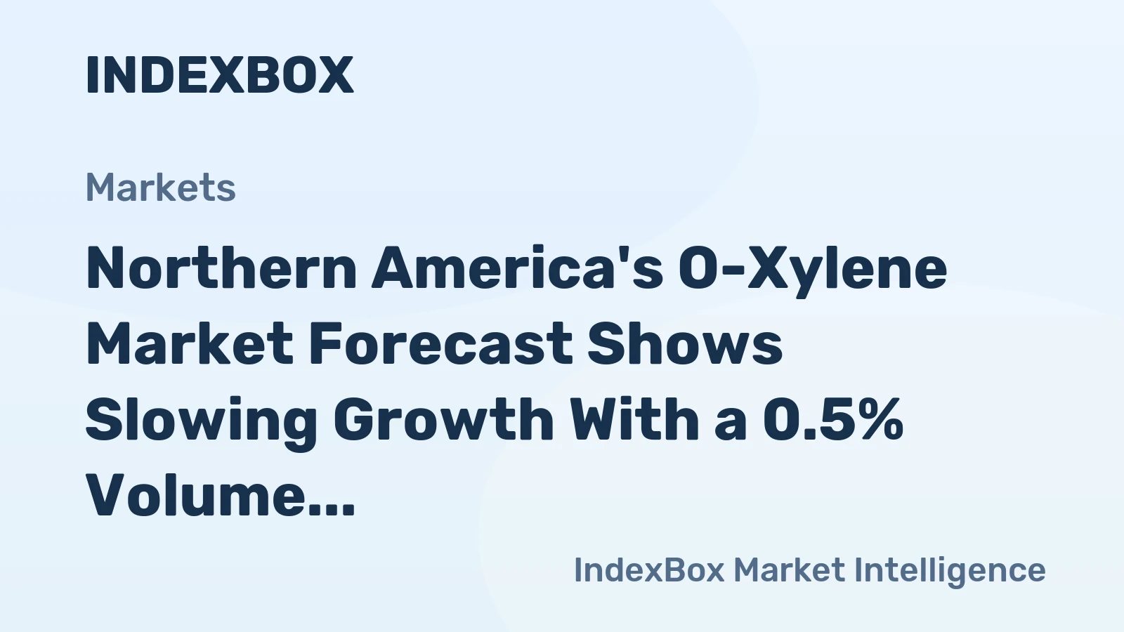 Northern America's O-Xylene Market Forecast Shows Slowing Growth With a 0.5% Volume CAGR Through 2035