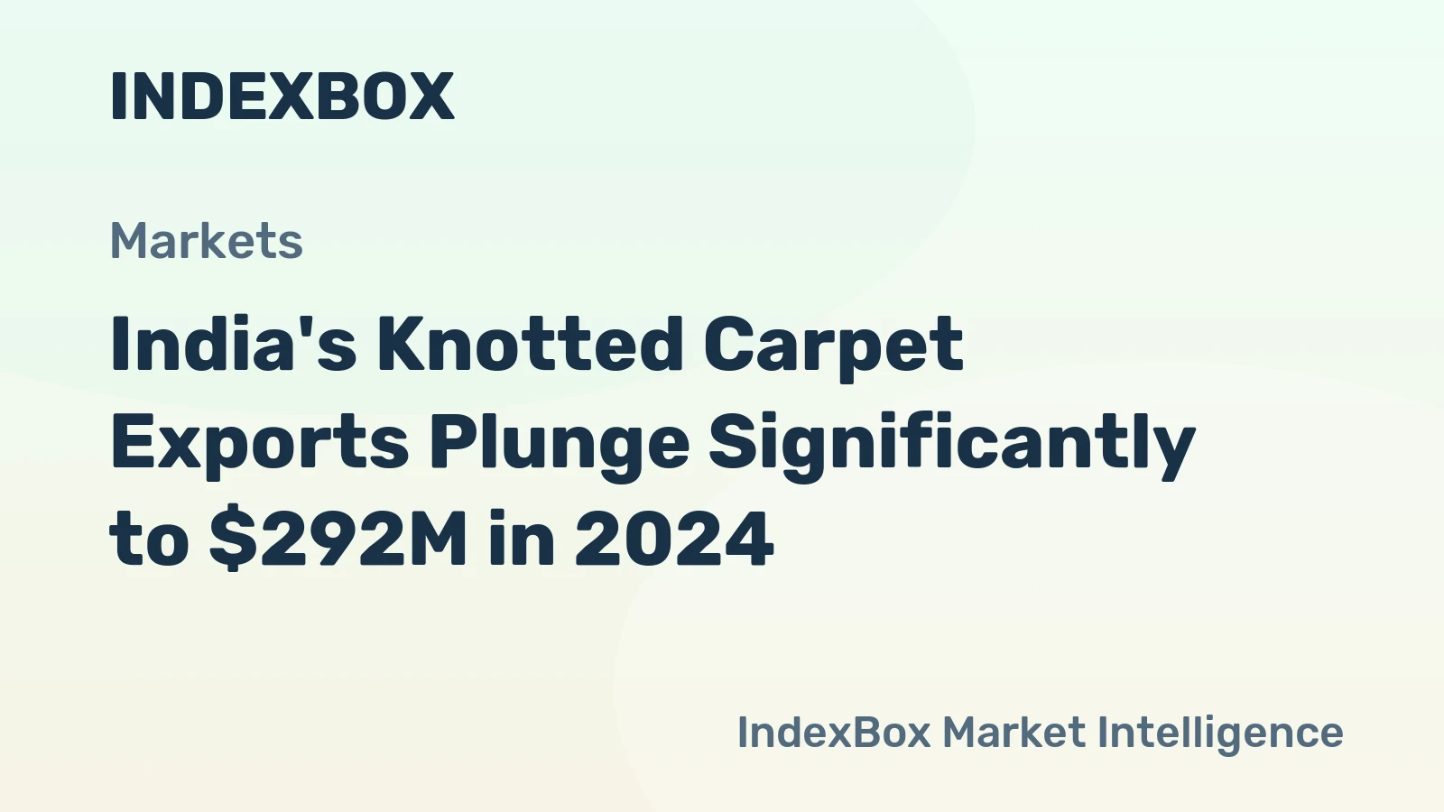 India's Knotted Carpet Exports Plunge Significantly to $292M in 2024