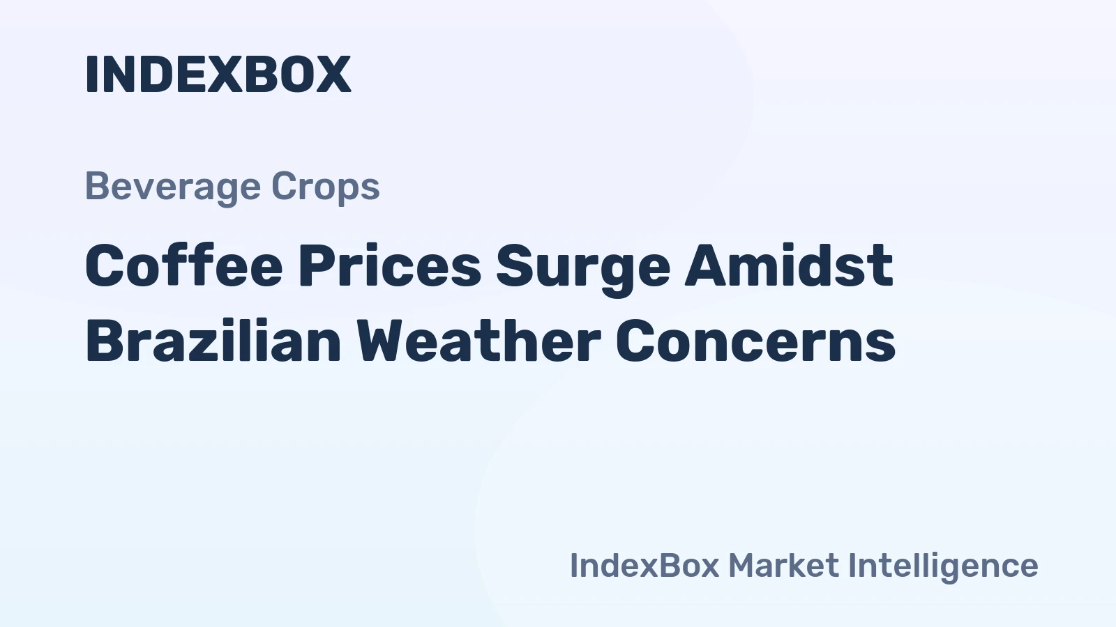 Coffee Prices Surge Amidst Brazilian Weather Concerns