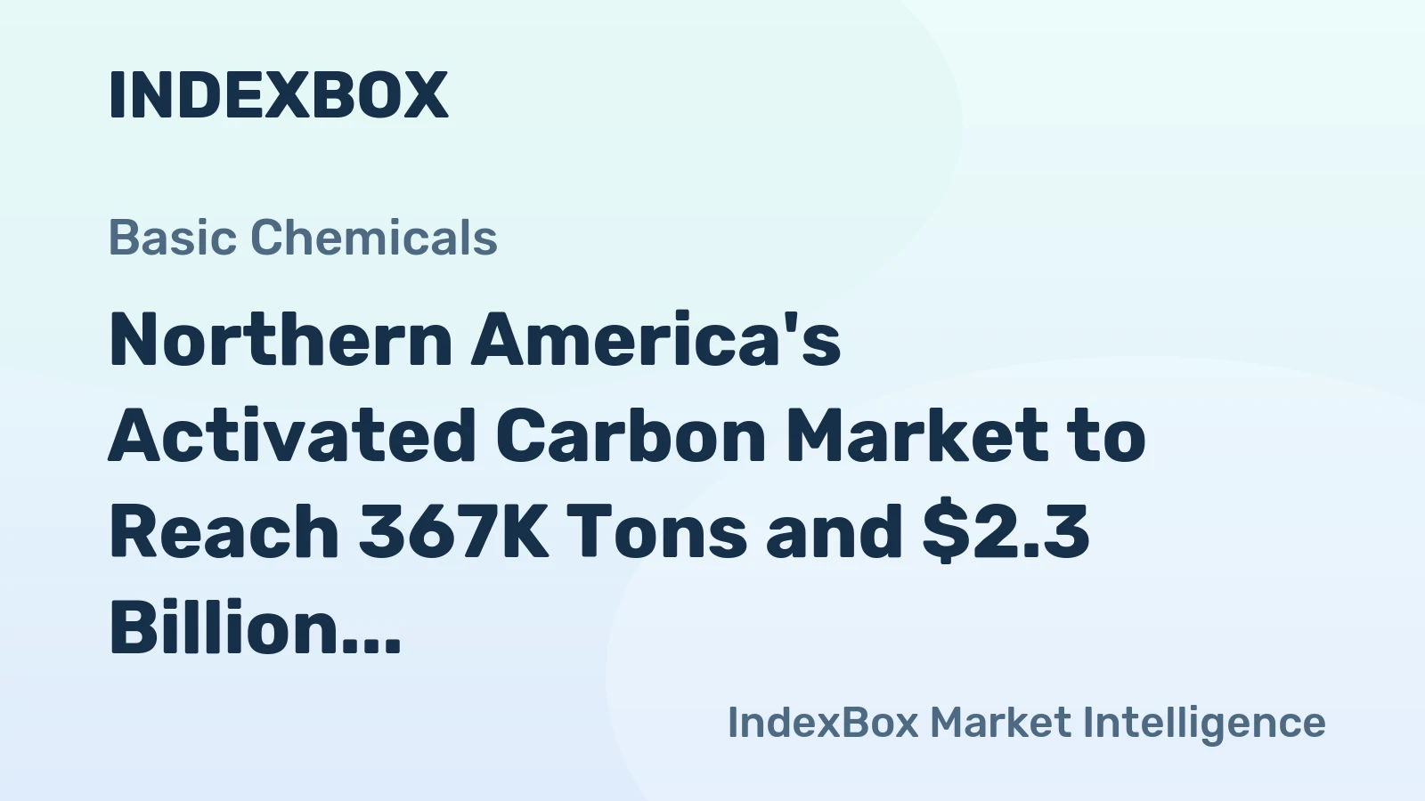 Northern America's Activated Carbon Market to Reach 367K Tons and $2.3 Billion