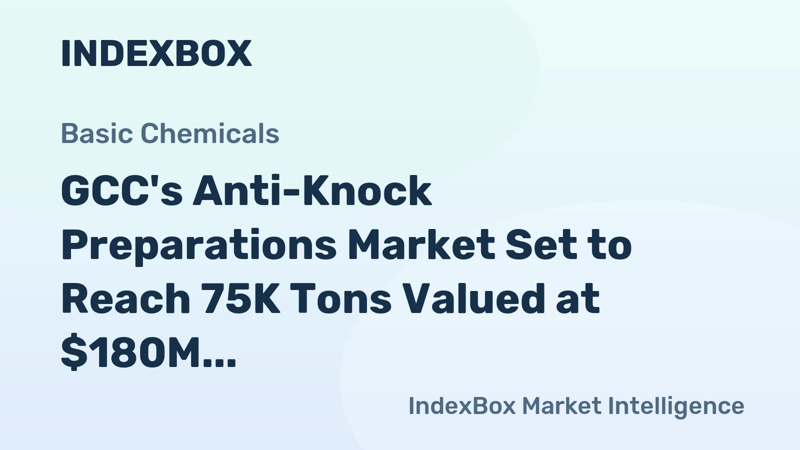GCC's Anti-Knock Preparations Market Set to Reach 75K Tons Valued at $180M by 2035 Despite Recent Contraction