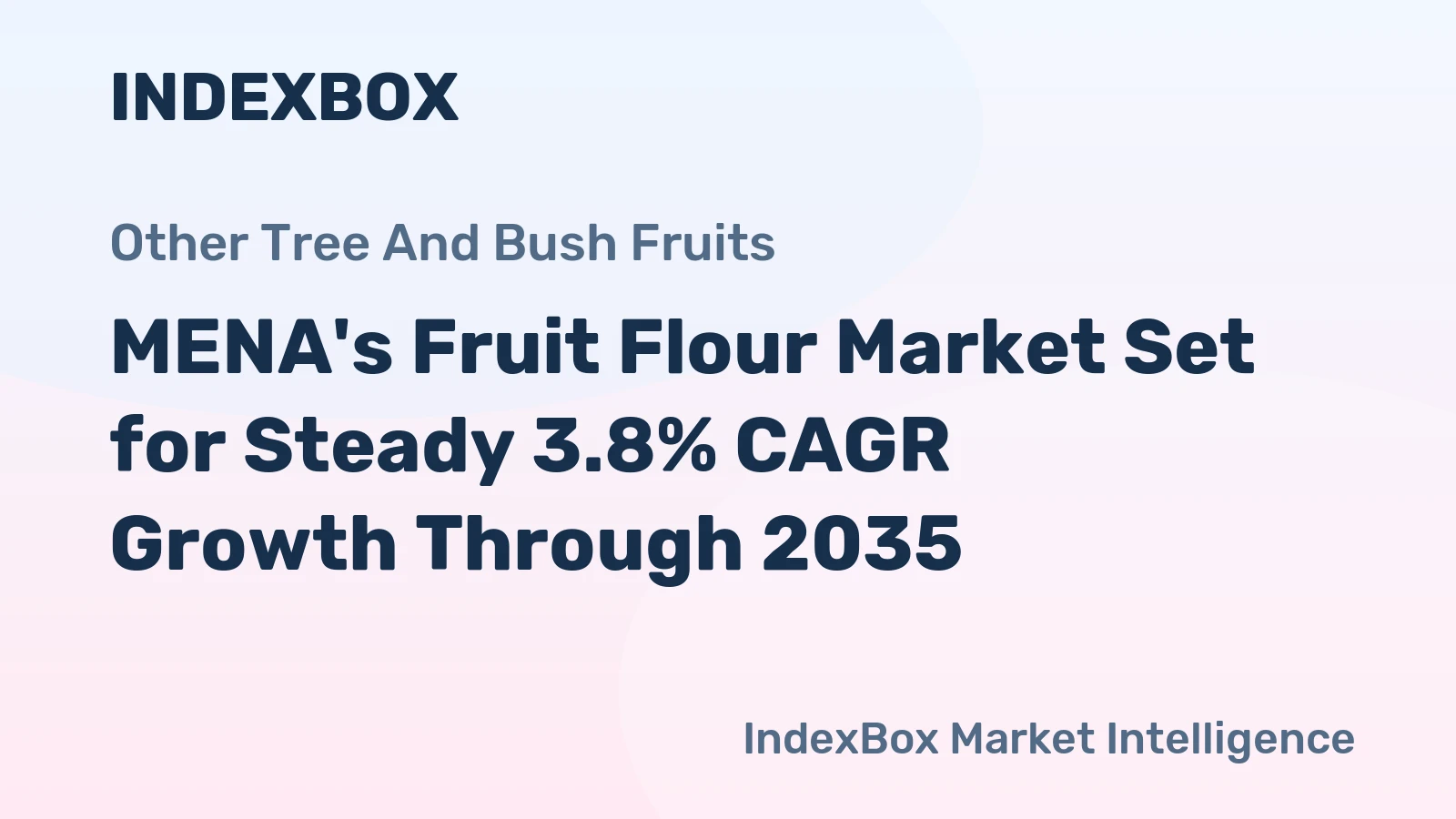 MENA's Fruit Flour Market Set for Steady 3.8% CAGR Growth Through 2035