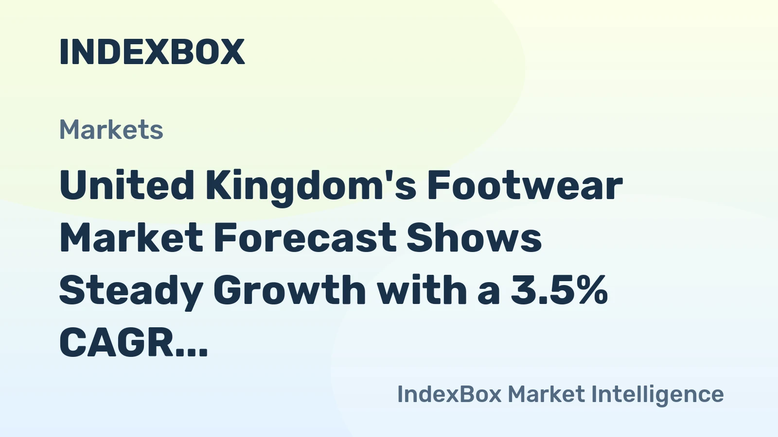 United Kingdom's Footwear Market Forecast Shows Steady Growth with a 3.5% CAGR