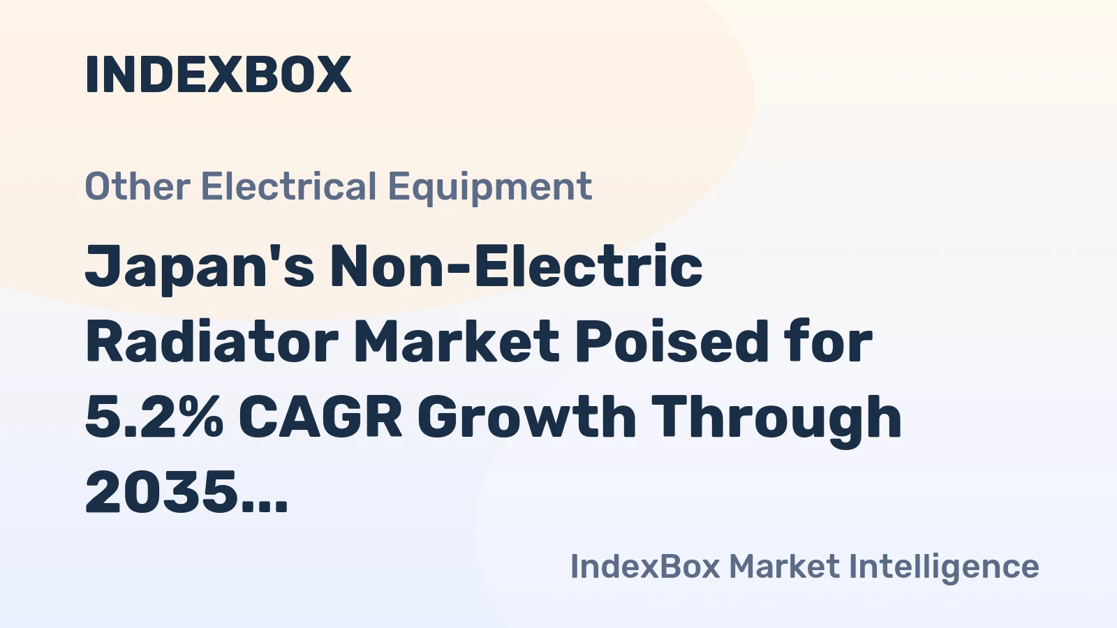 Japan's Non-Electric Radiator Market Poised for 5.2% CAGR Growth Through 2035