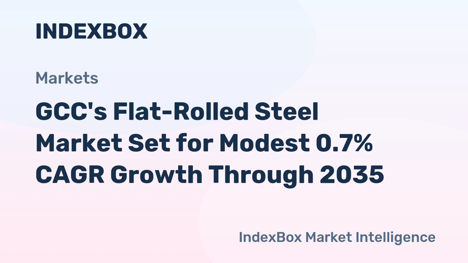 GCC's Flat-Rolled Steel Market Set for Modest 0.7% CAGR Growth Through 2035