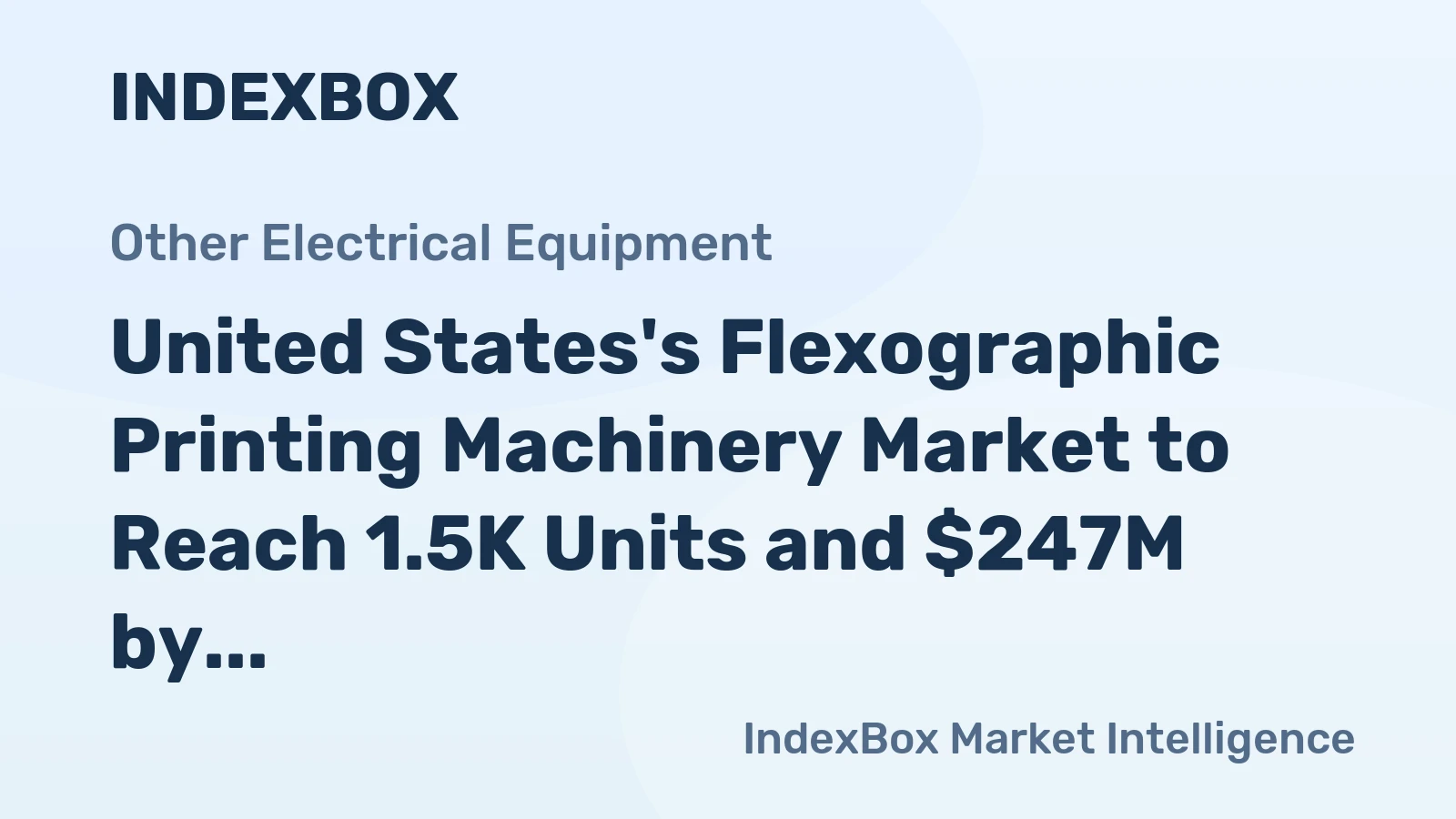 United States's Flexographic Printing Machinery Market to Reach 1.5K Units and $247M by 2035, Fueled by Increasing Demand