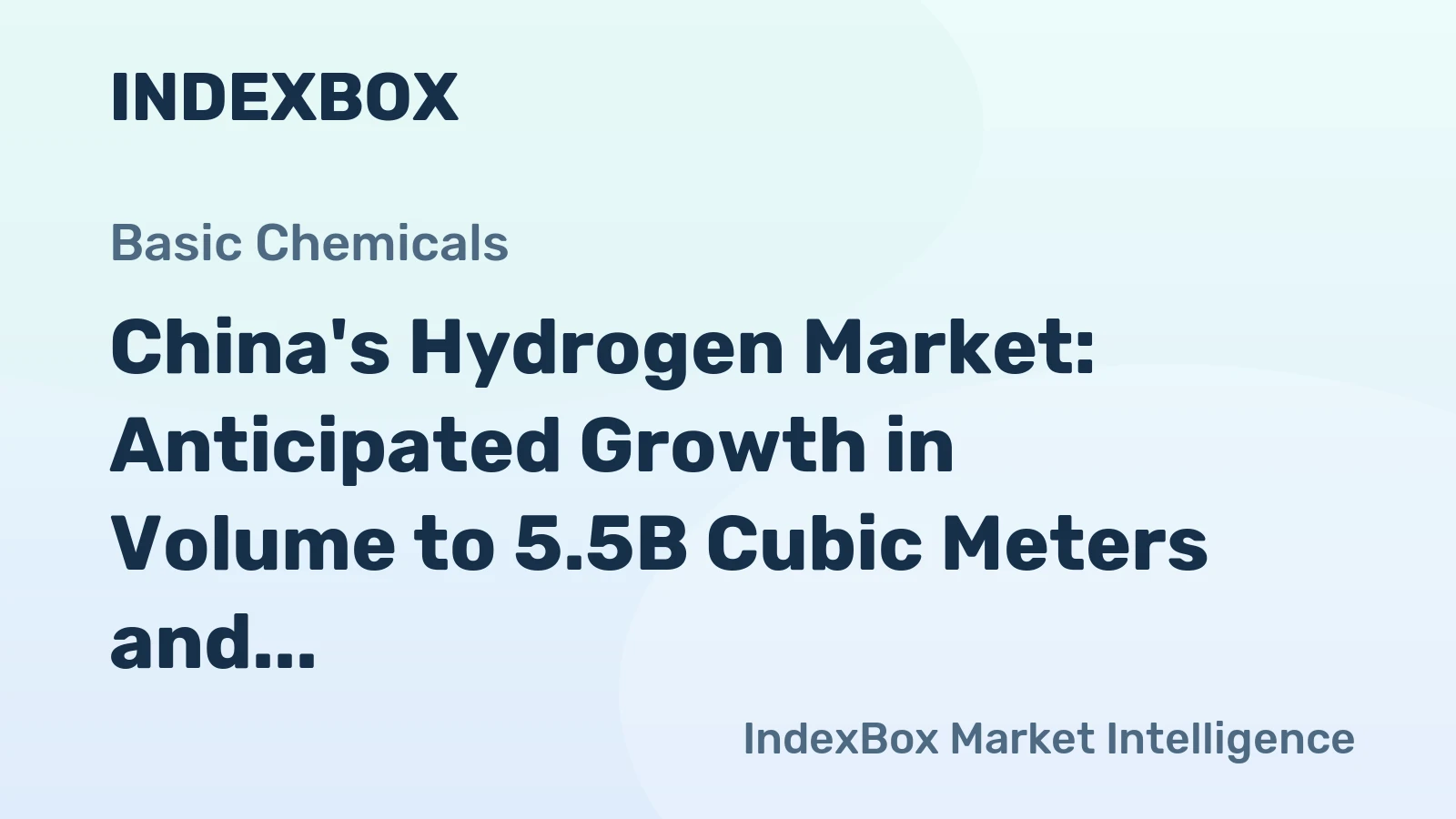 China's Hydrogen Market: Anticipated Growth in Volume to 5.5B Cubic Meters and Value to $2.5B by 2035