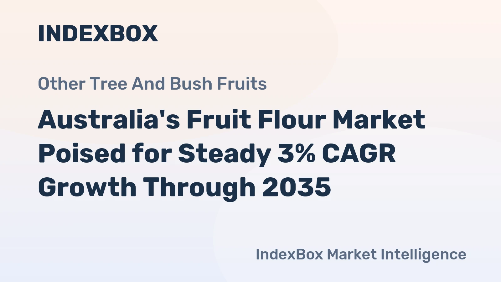 Australia's Fruit Flour Market Poised for Steady 3% CAGR Growth Through 2035