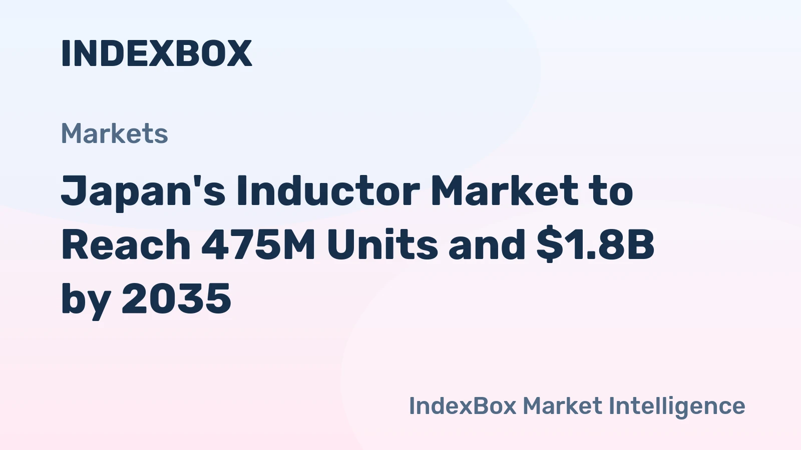 Japan's Inductor Market to Reach 475M Units and $1.8B by 2035