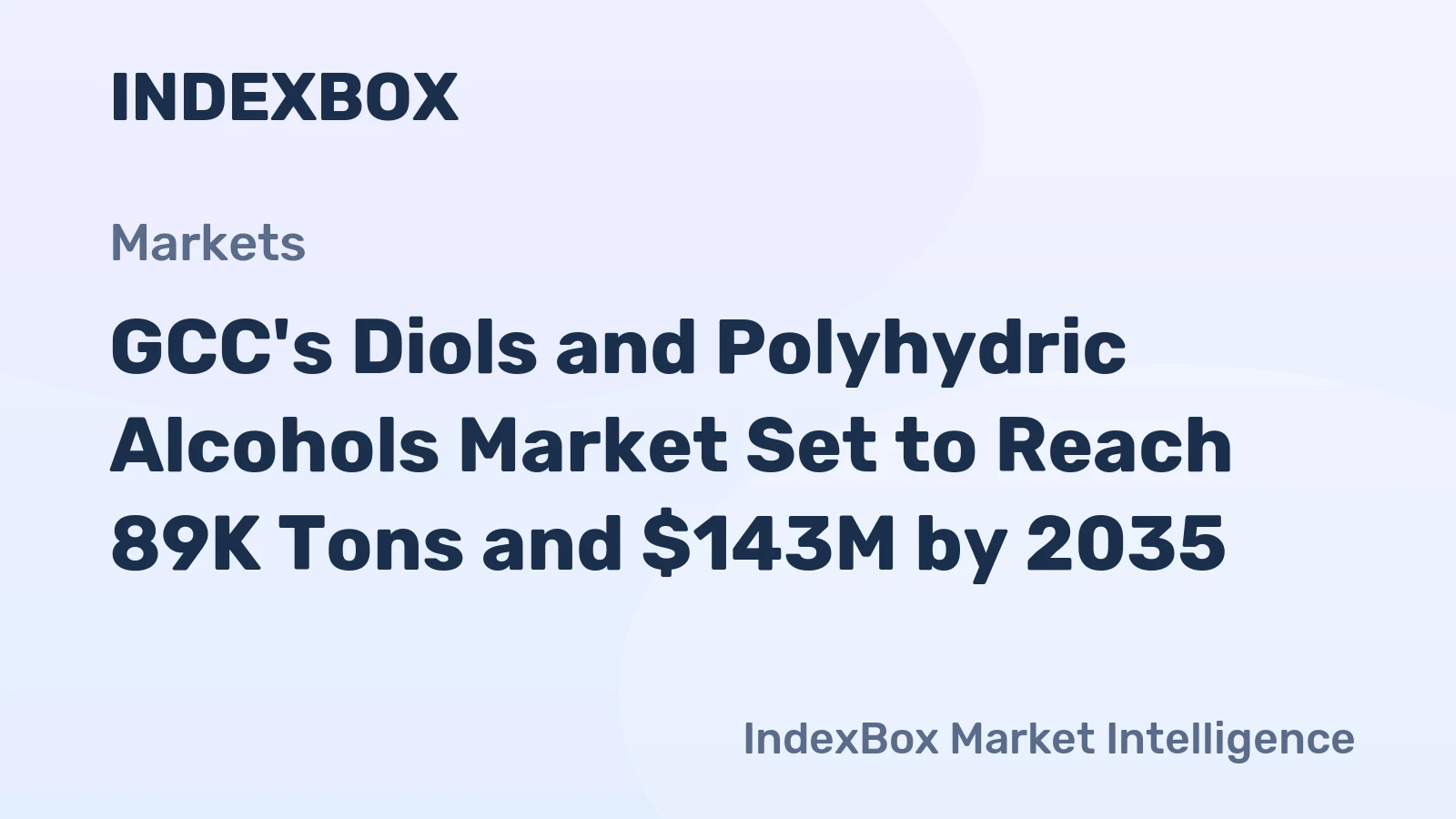 GCC's Diols and Polyhydric Alcohols Market Set to Reach 89K Tons and $143M by 2035