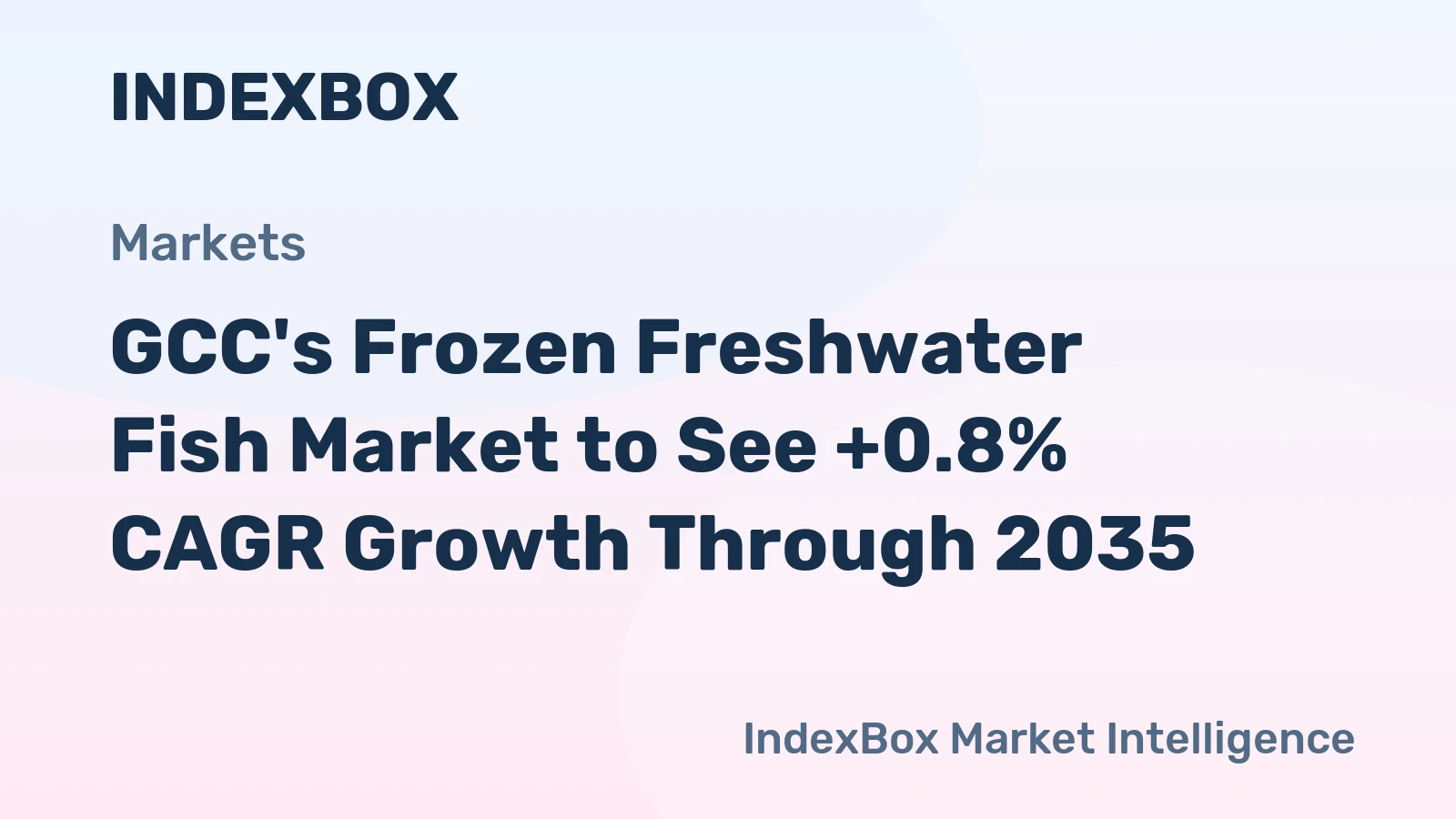 GCC's Frozen Freshwater Fish Market to See +0.8% CAGR Growth Through 2035