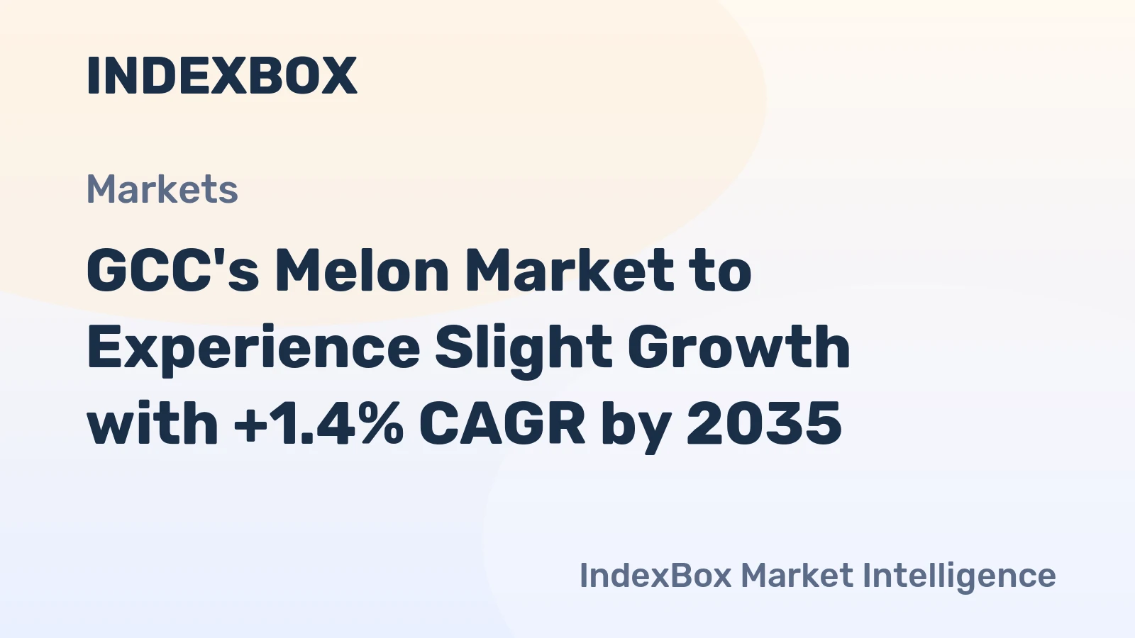 GCC's Melon Market to Experience Slight Growth with +1.4% CAGR by 2035