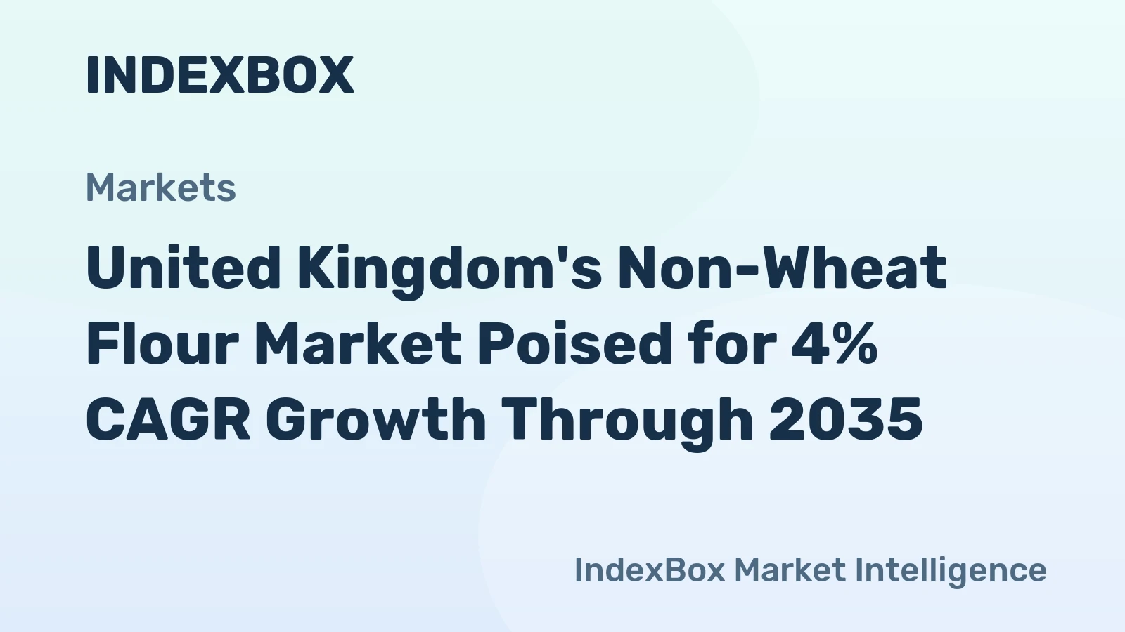 United Kingdom's Non-Wheat Flour Market Poised for 4% CAGR Growth Through 2035