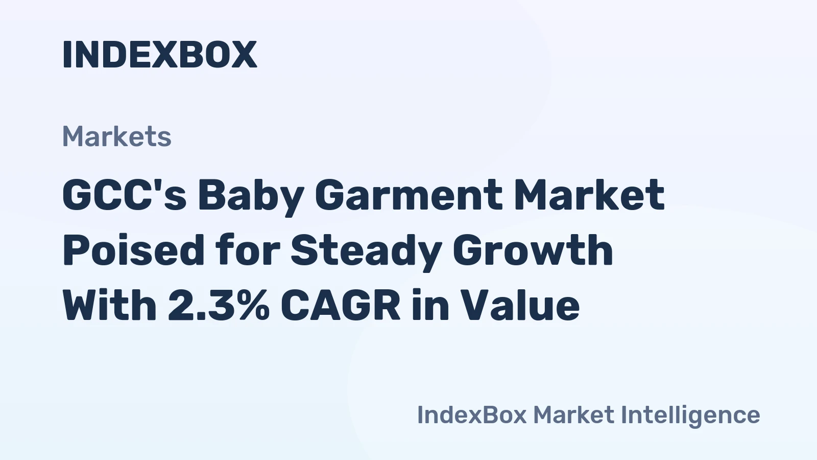 GCC's Baby Garment Market Poised for Steady Growth With 2.3% CAGR in Value