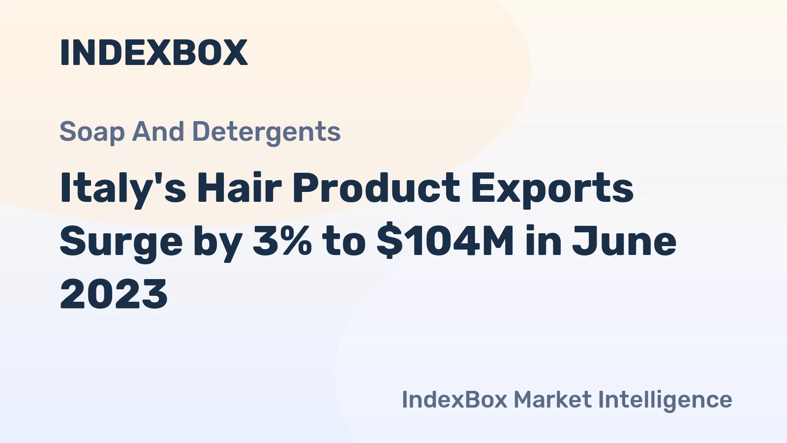 Italy's Hair Product Exports Surge by 3% to $104M in June 2023