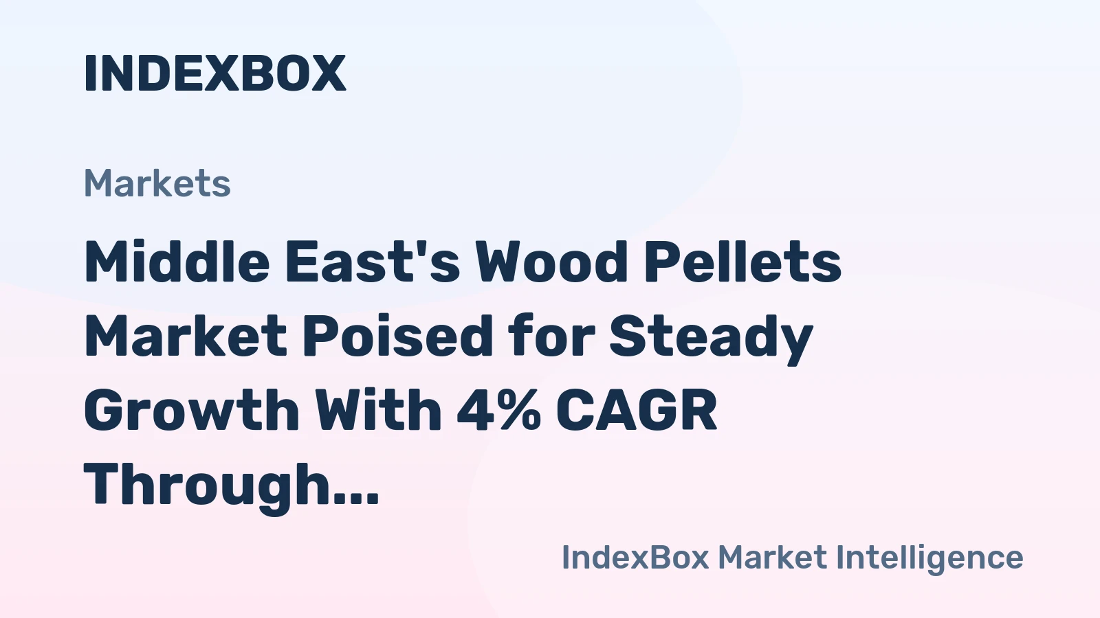 Middle East's Wood Pellets Market Poised for Steady Growth With 4% CAGR Through 2035