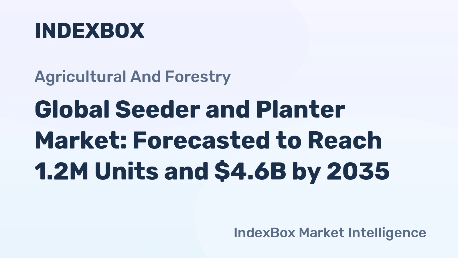 Global Seeder and Planter Market: Forecasted to Reach 1.2M Units and $4.6B by 2035