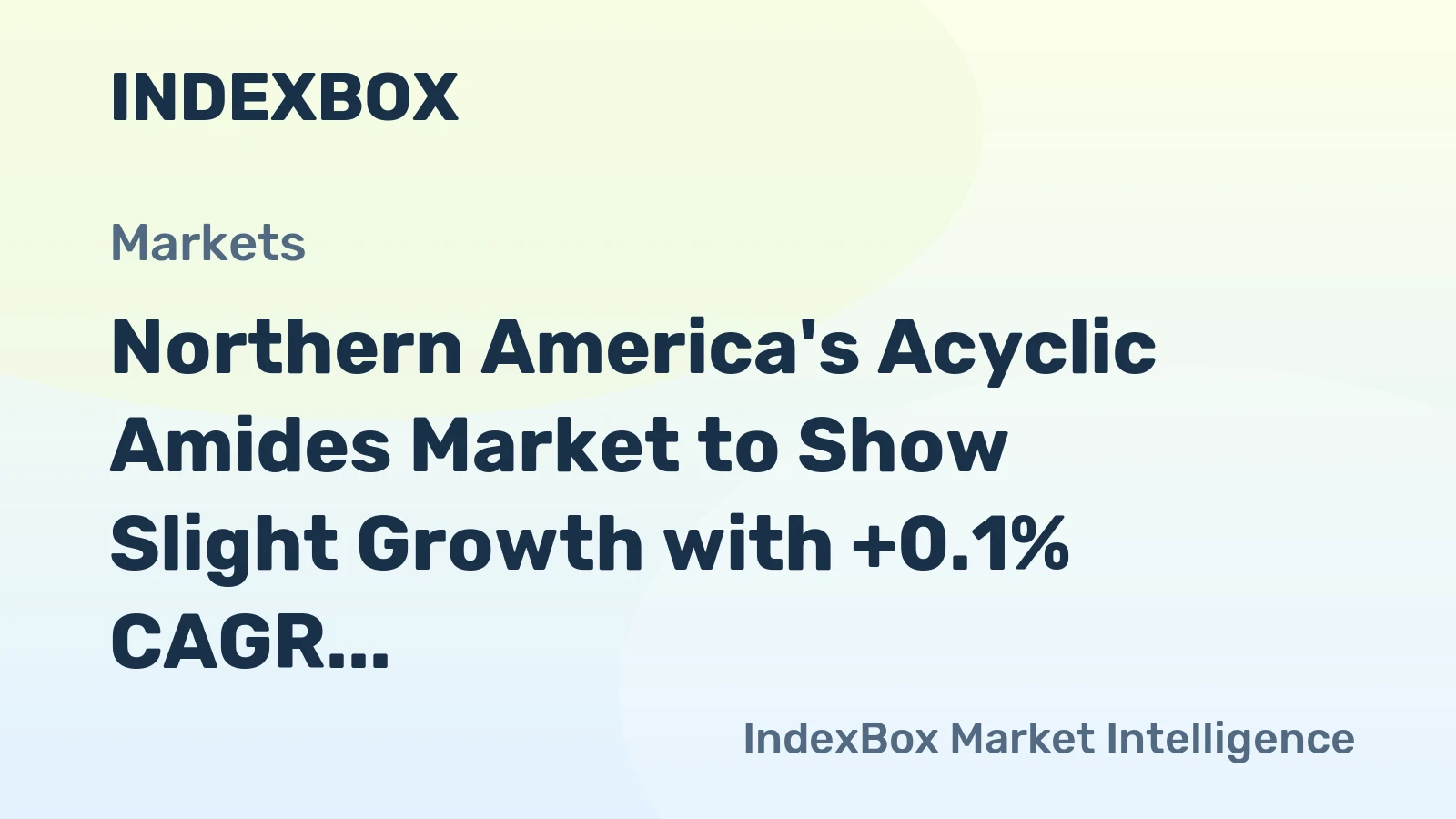 Northern America's Acyclic Amides Market to Show Slight Growth with +0.1% CAGR through 2035