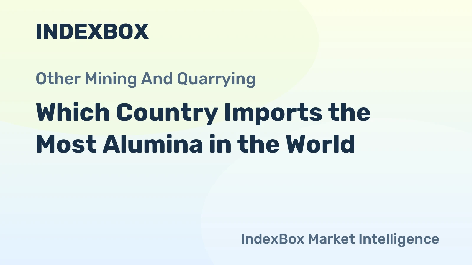 Which Country Imports the Most Alumina in the World?