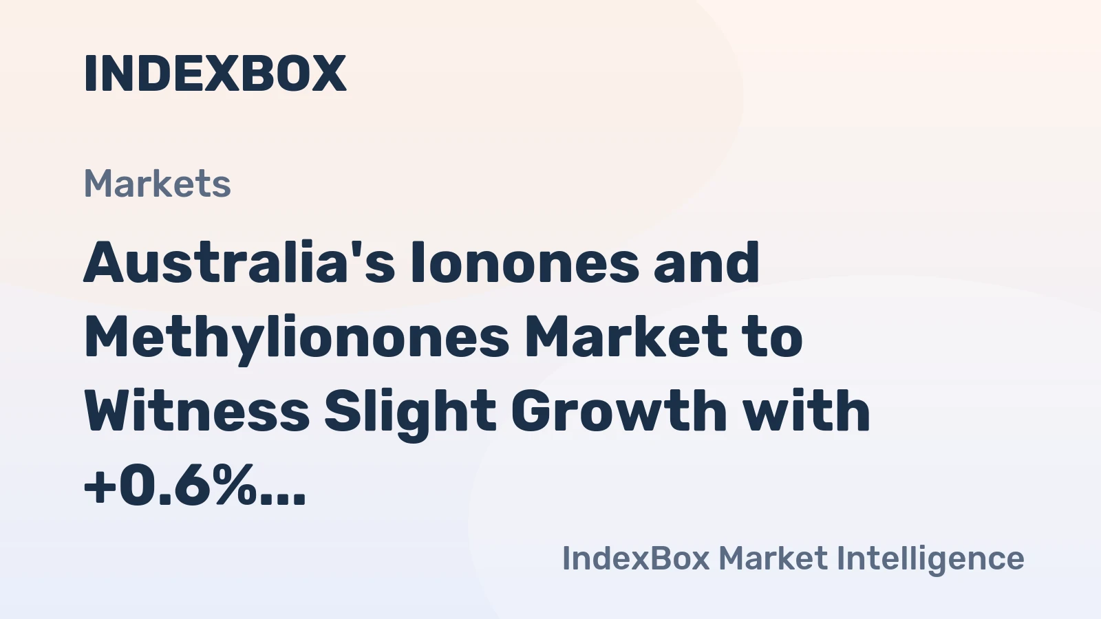 Australia's Ionones and Methylionones Market to Witness Slight Growth with +0.6% CAGR through 2035