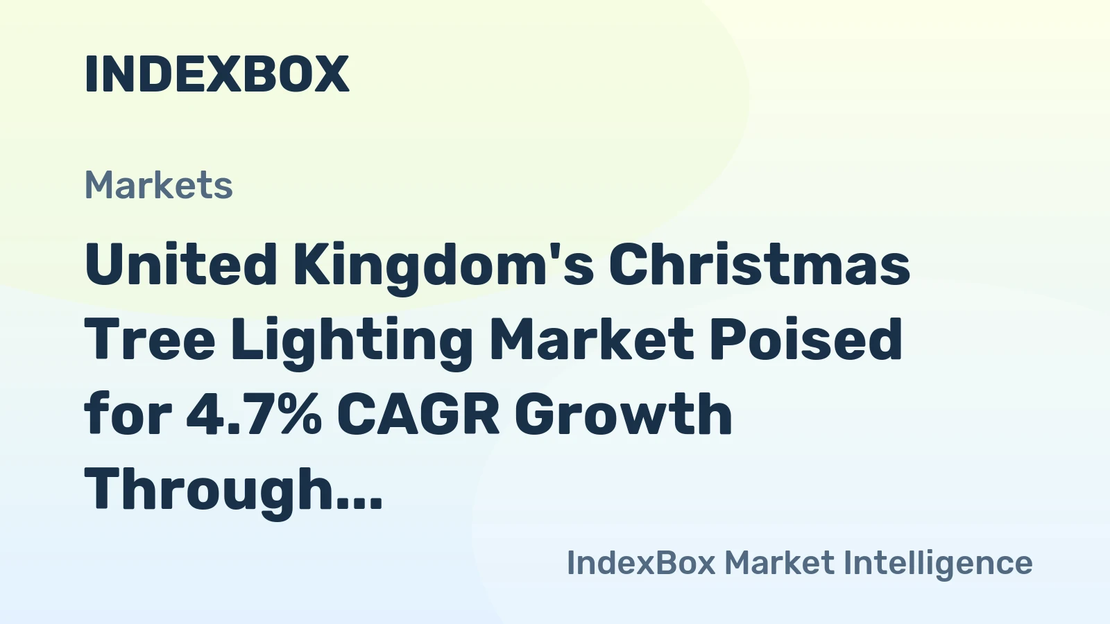 United Kingdom's Christmas Tree Lighting Market Poised for 4.7% CAGR Growth Through 2035