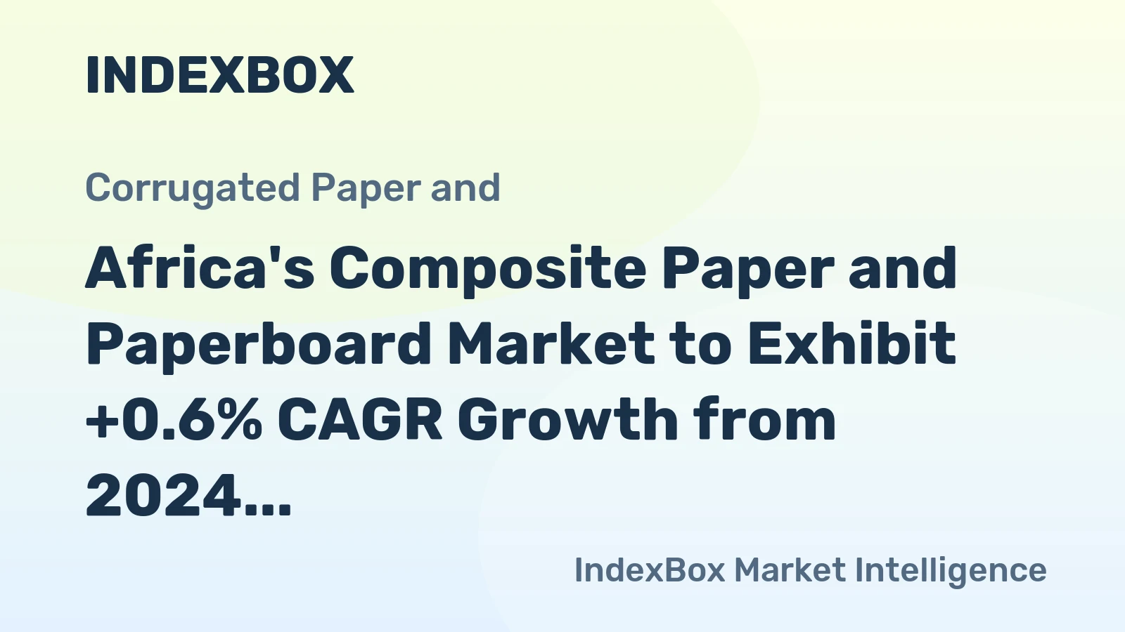 Africa's Composite Paper and Paperboard Market to Exhibit +0.6% CAGR Growth from 2024 to 2035