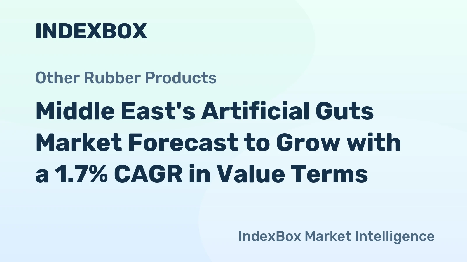 Middle East's Artificial Guts Market Forecast to Grow with a 1.7% CAGR in Value Terms