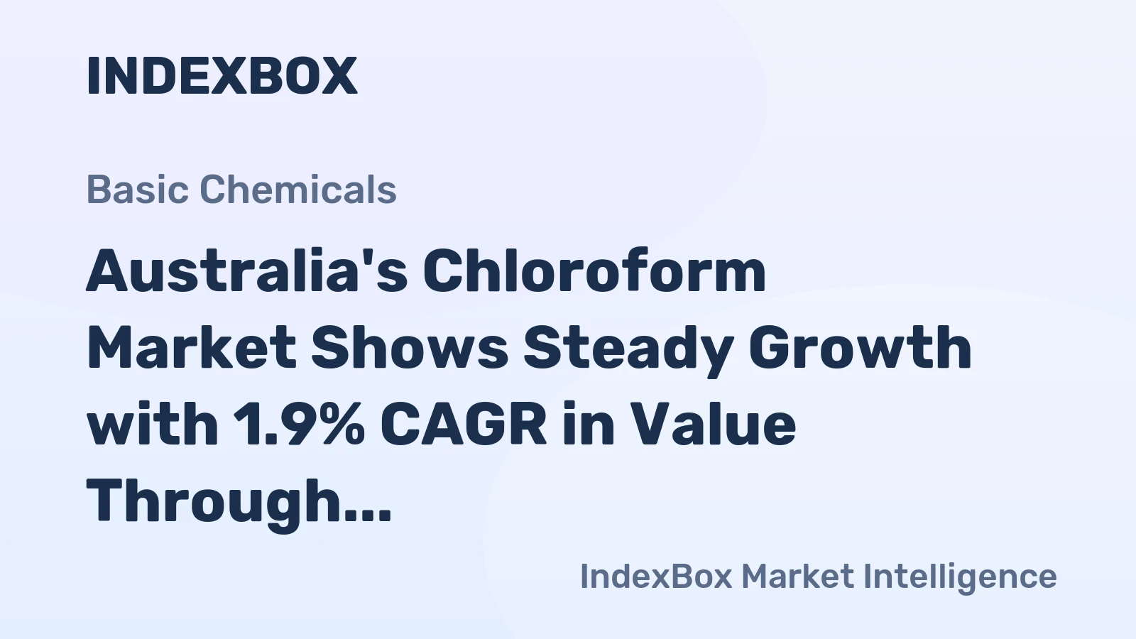 Australia's Chloroform Market Shows Steady Growth with 1.9% CAGR in Value Through 2035
