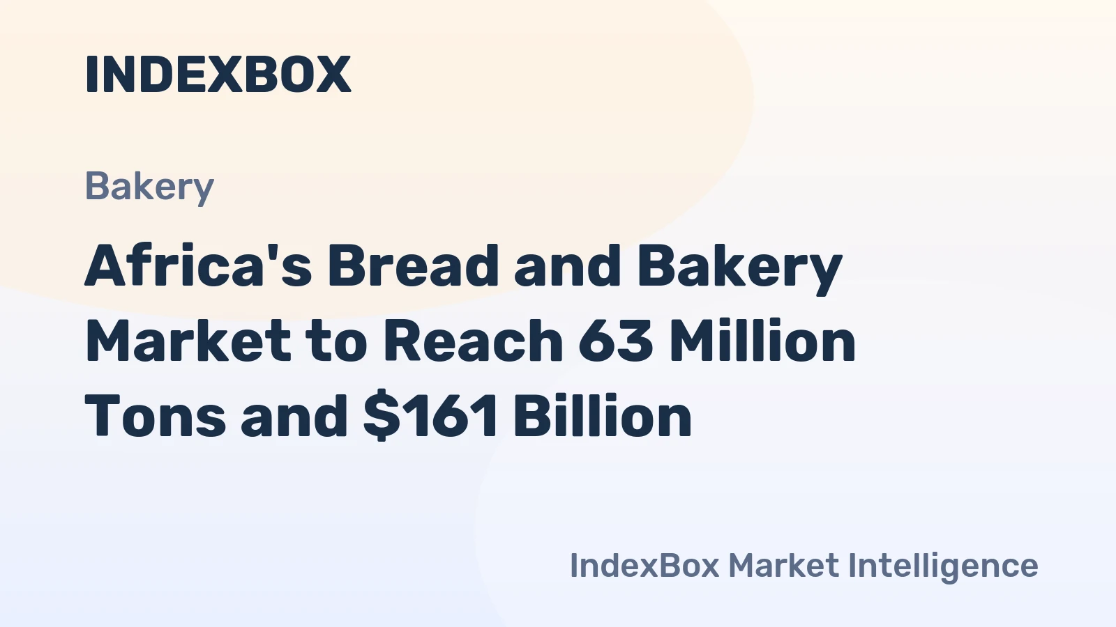 Africa's Bread and Bakery Market to Reach 63 Million Tons and $161 Billion