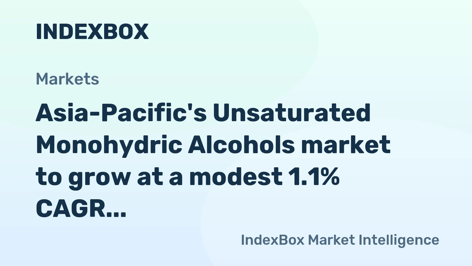 Asia-Pacific's Unsaturated Monohydric Alcohols market to grow at a modest 1.1% CAGR, reaching 270K tons by 2035.