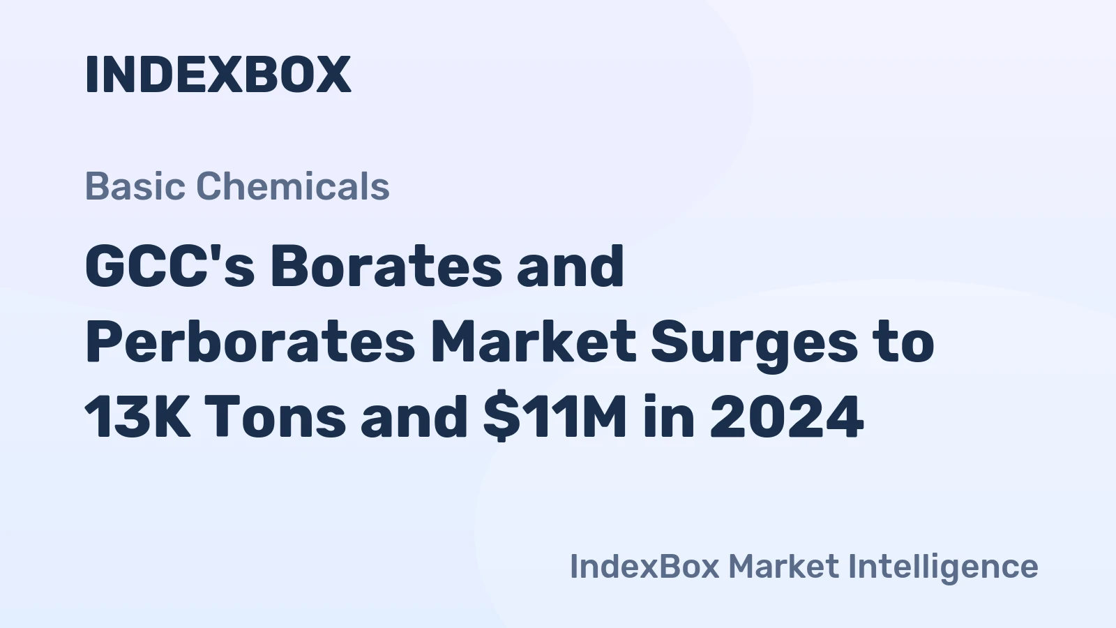 GCC's Borates and Perborates Market Surges to 13K Tons and $11M in 2024