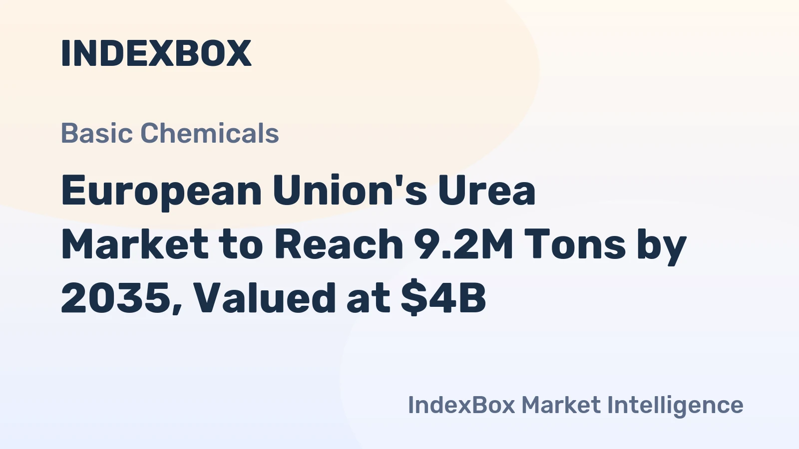 European Union's Urea Market to Reach 9.2M Tons by 2035, Valued at $4B