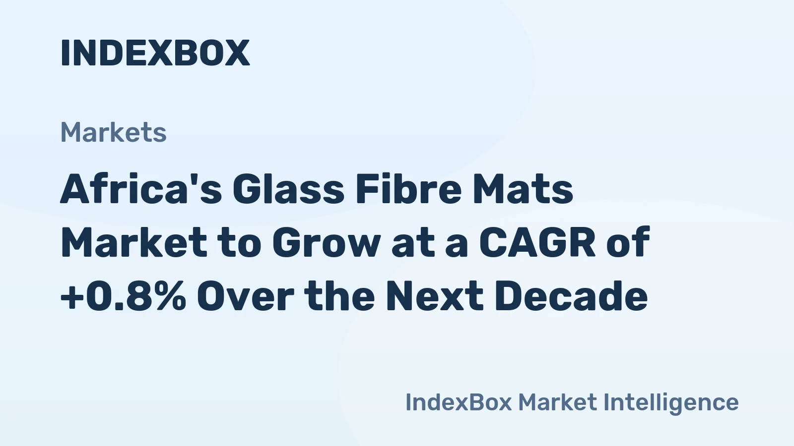 Africa's Glass Fibre Mats Market to Grow at a CAGR of +0.8% Over the Next Decade
