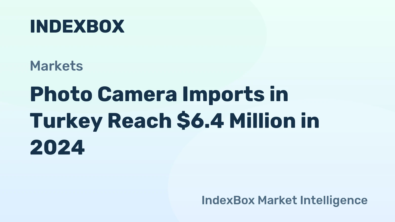 Photo Camera Imports in Turkey Reach $6.4 Million in 2024
