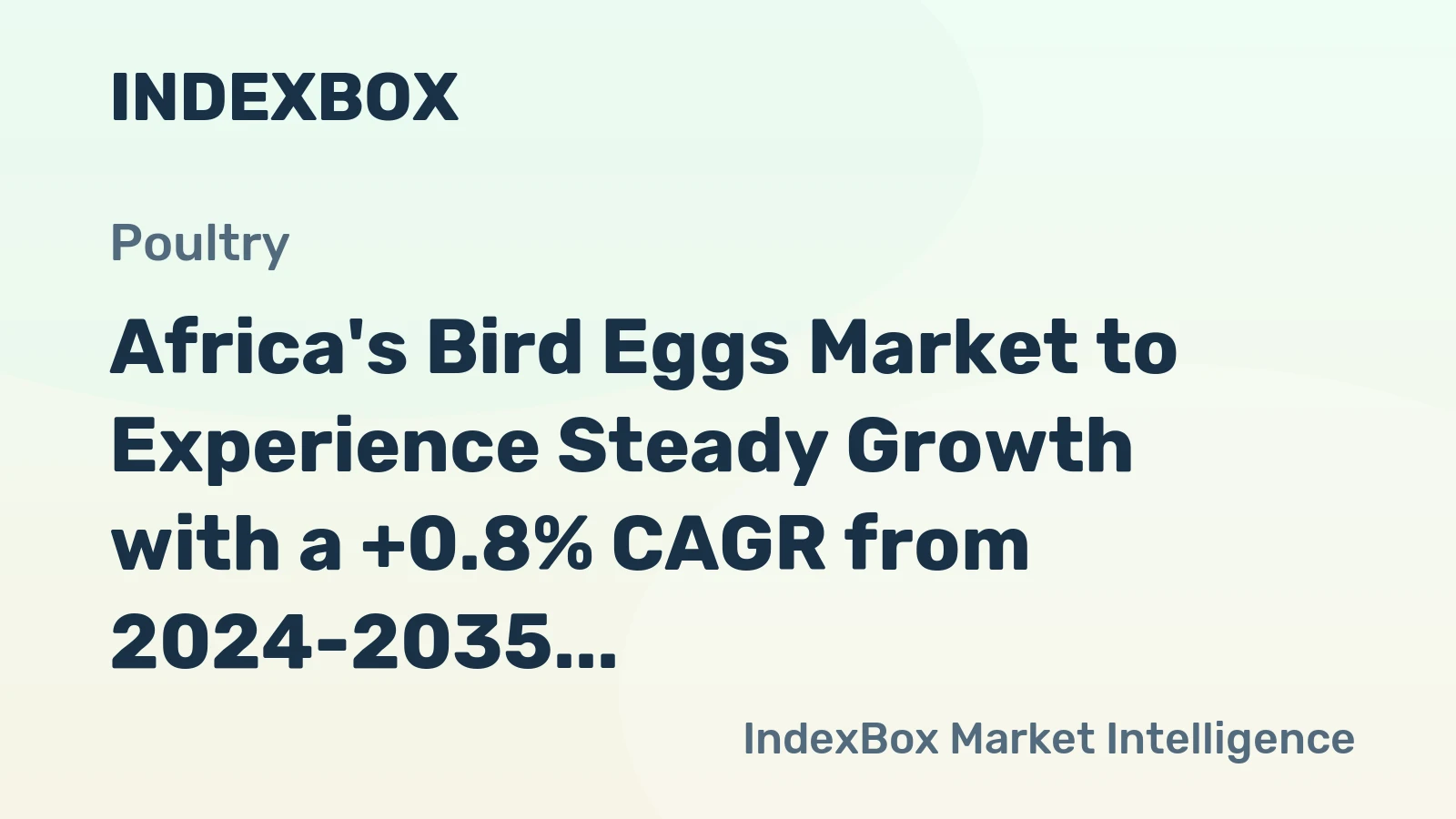 Africa's Bird Eggs Market to Experience Steady Growth with a +0.8% CAGR from 2024-2035