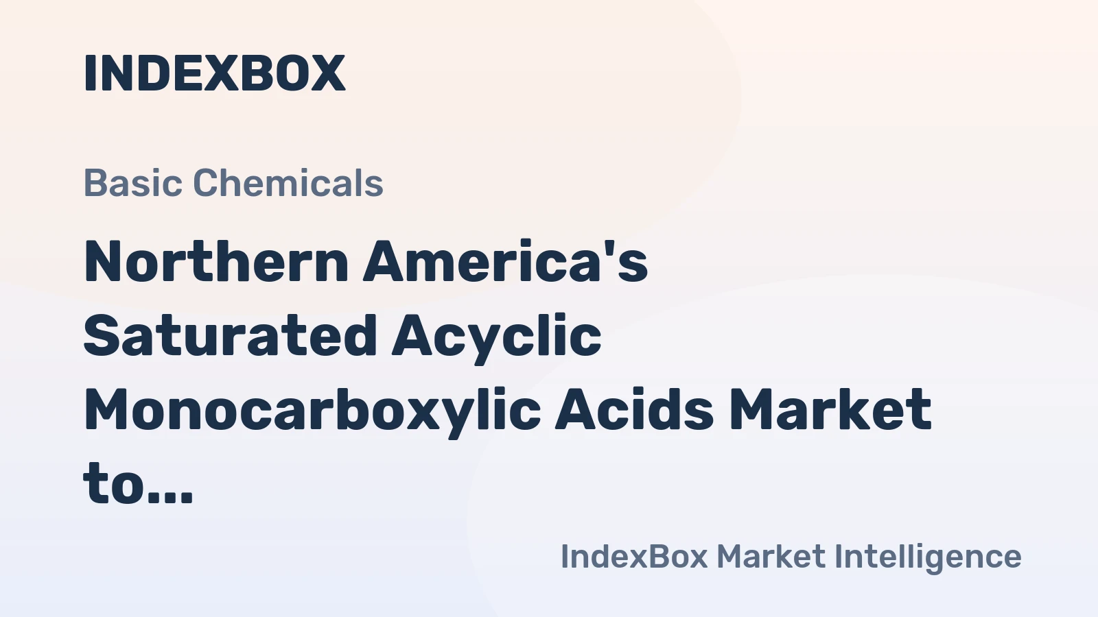 Northern America's Saturated Acyclic Monocarboxylic Acids Market to Grow at 1.6% CAGR Through 2035