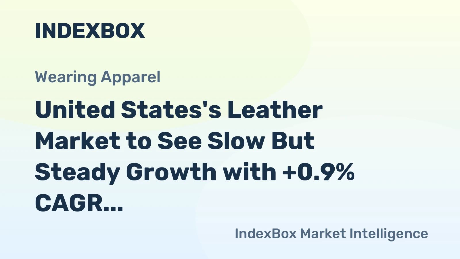United States's Leather Market to See Slow But Steady Growth with +0.9% CAGR in Volume and +1.0% CAGR in Value from 2024 to 2035