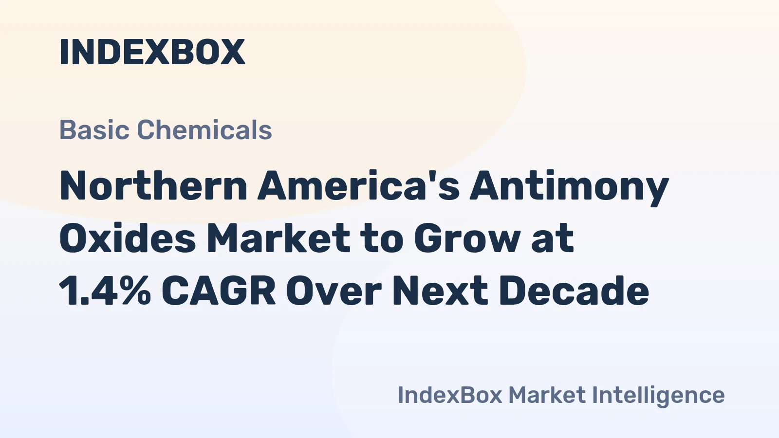 Northern America's Antimony Oxides Market to Grow at 1.4% CAGR Over Next Decade