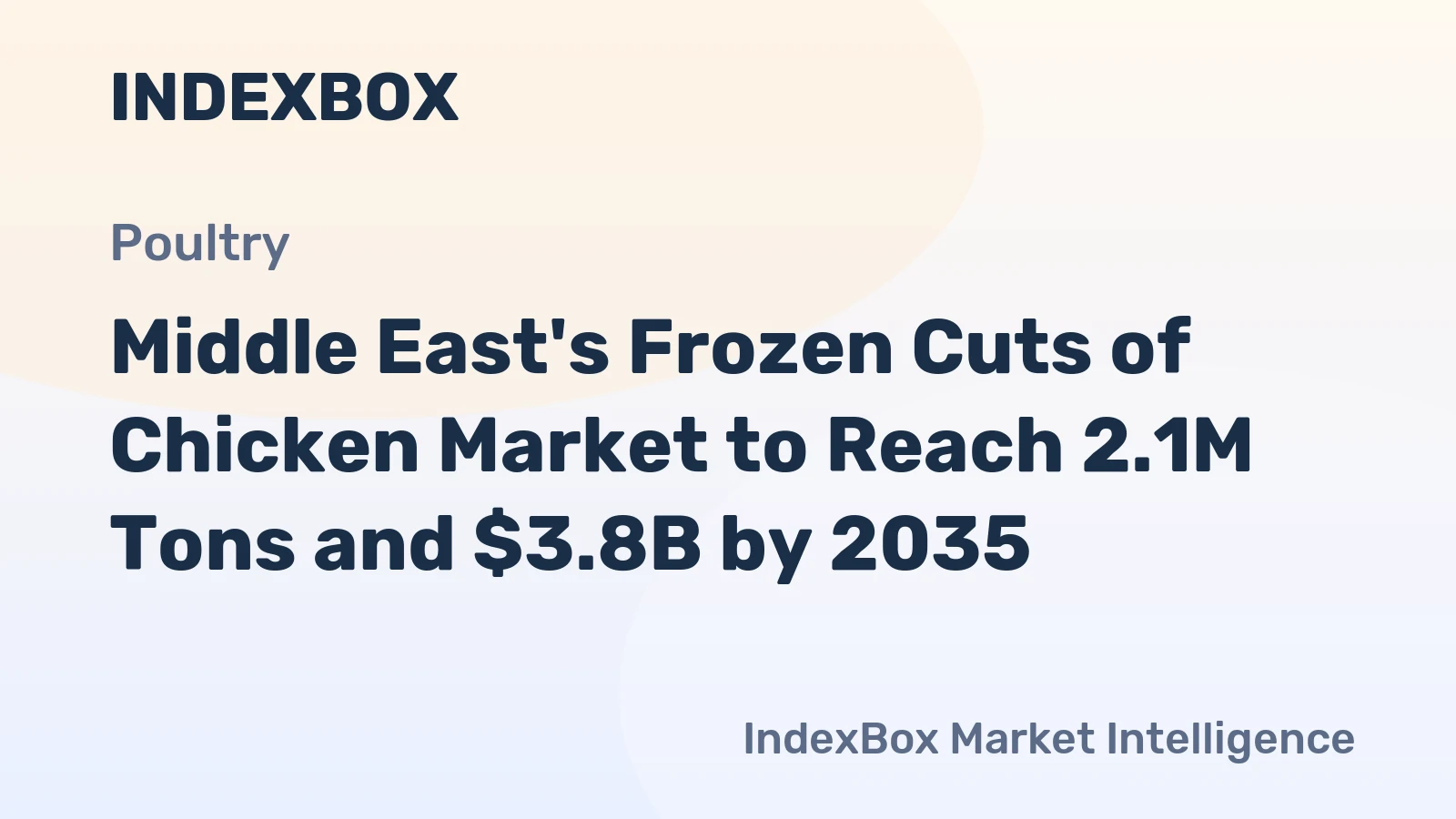 Middle East's Frozen Cuts of Chicken Market to Reach 2.1M Tons and $3.8B by 2035