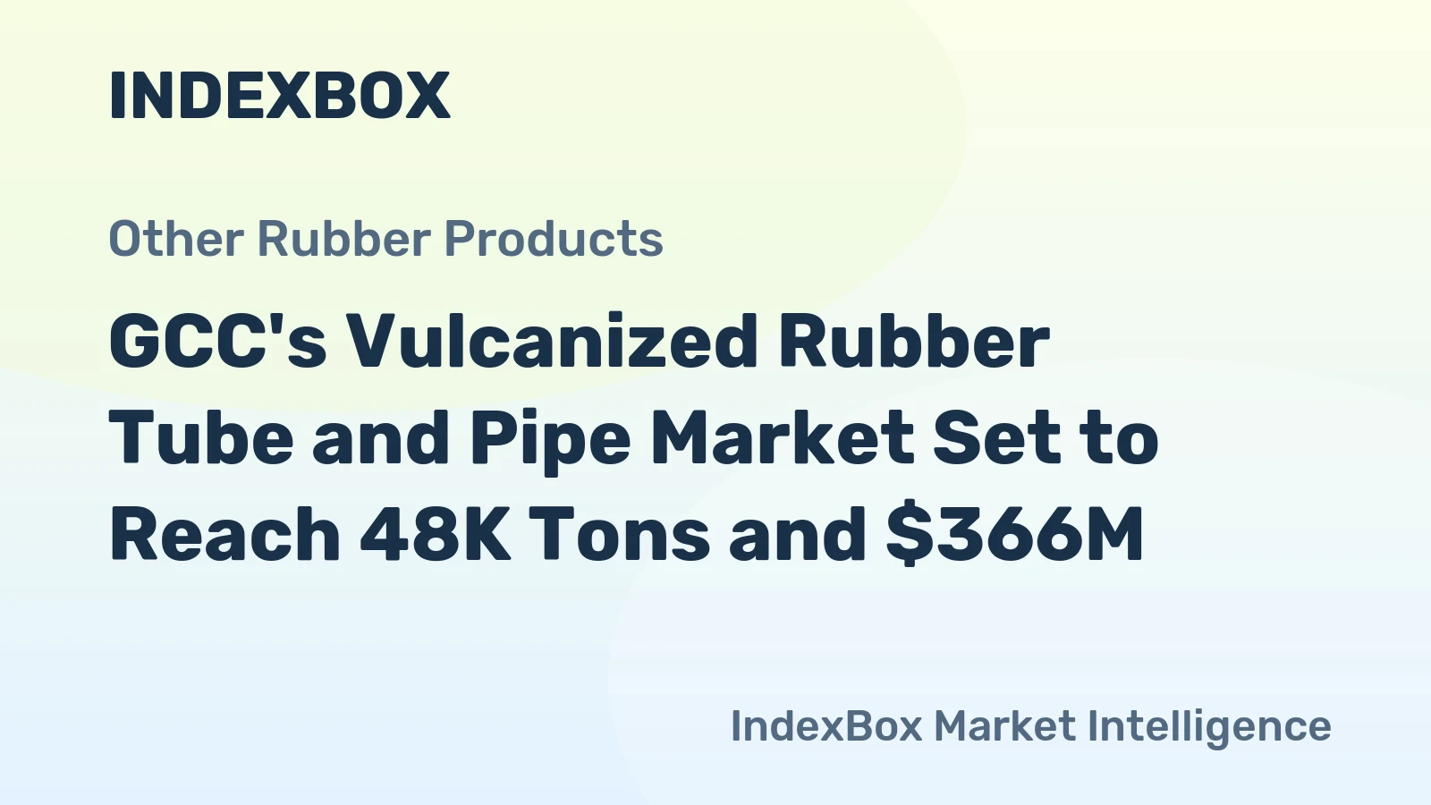 GCC's Vulcanized Rubber Tube and Pipe Market Set to Reach 48K Tons and $366M