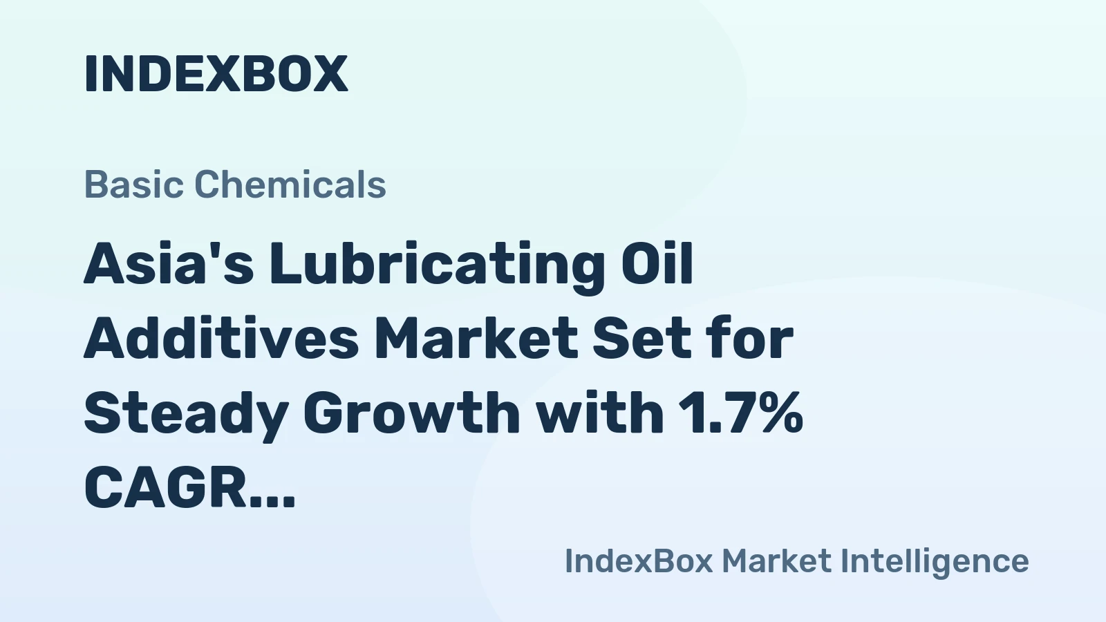 Asia's Lubricating Oil Additives Market Set for Steady Growth with 1.7% CAGR Through 2035