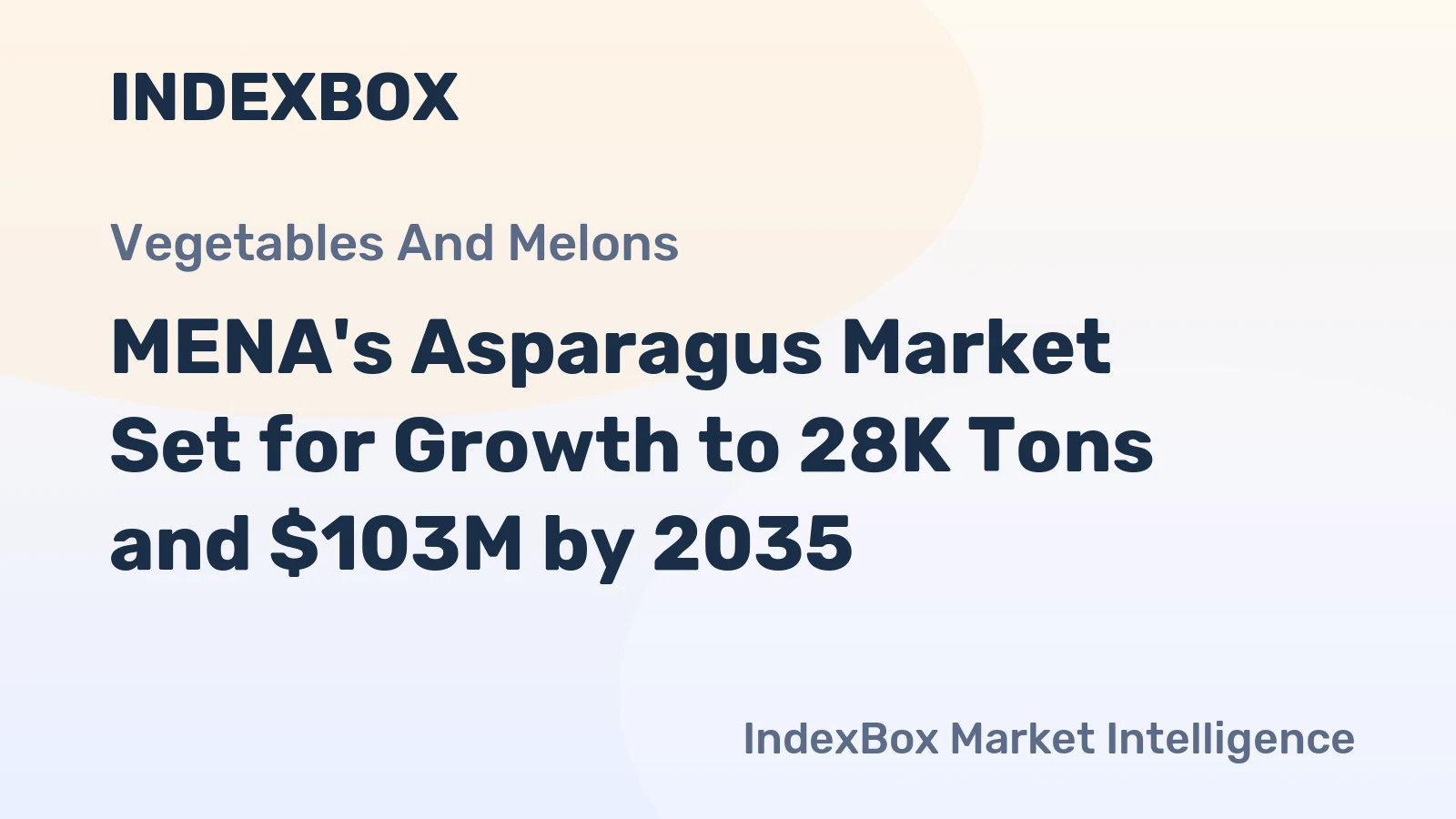 MENA's Asparagus Market Set for Growth to 28K Tons and $103M by 2035